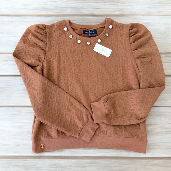 Simply Southern | Tops | Simply Southern Rust Sweater With Pearl And ...